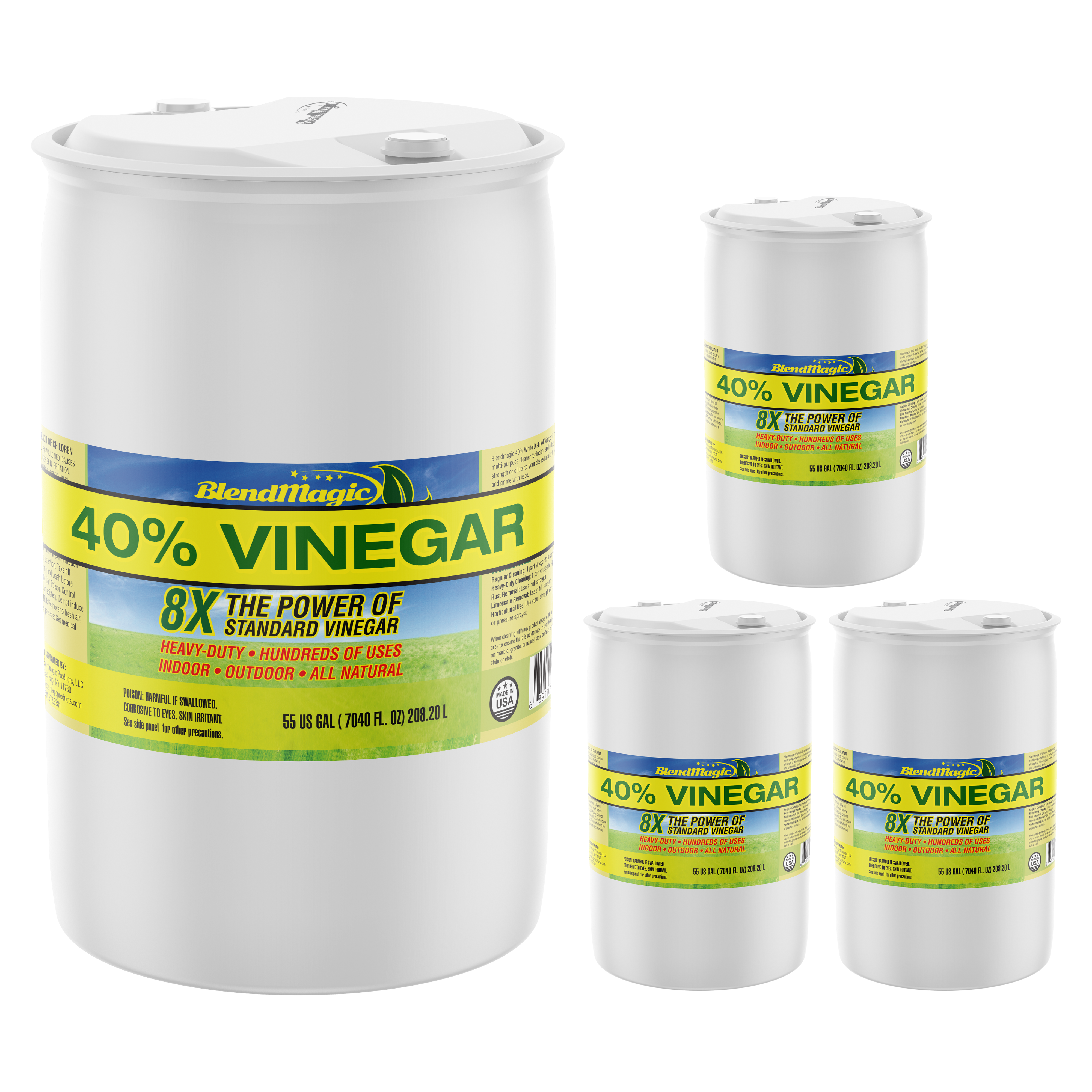 Blendmagic 40% Vinegar Concentrated 4 Drums Industrial Grade ...